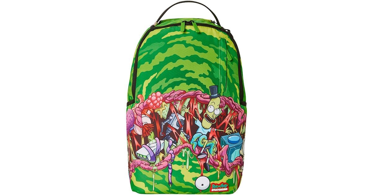 Sprayground Rick & Morty Split Guts Backpack in Green for Men | Lyst UK