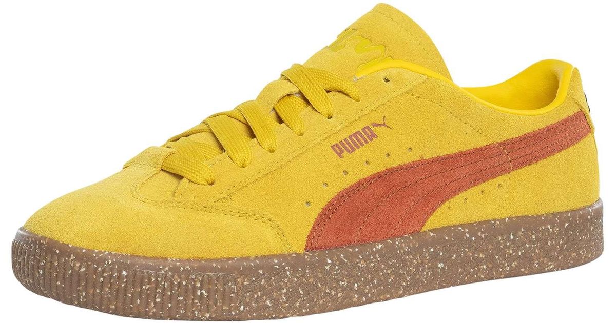 PUMA Suede Vtg F Pam Suede Trainers in Yellow for Men | Lyst