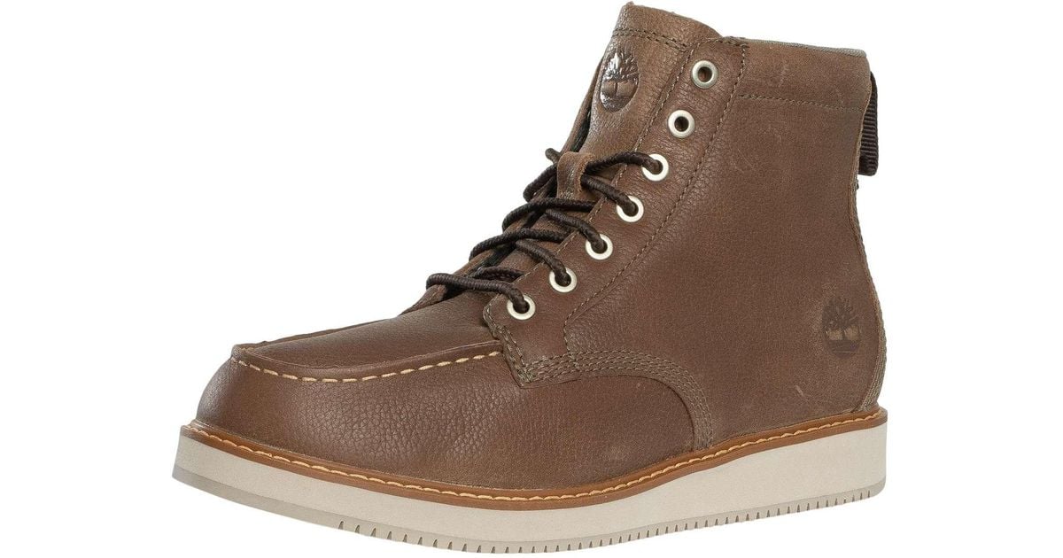 Timberland Redwood Edge Mid Lace Leather Boots in Brown for Men | Lyst ...