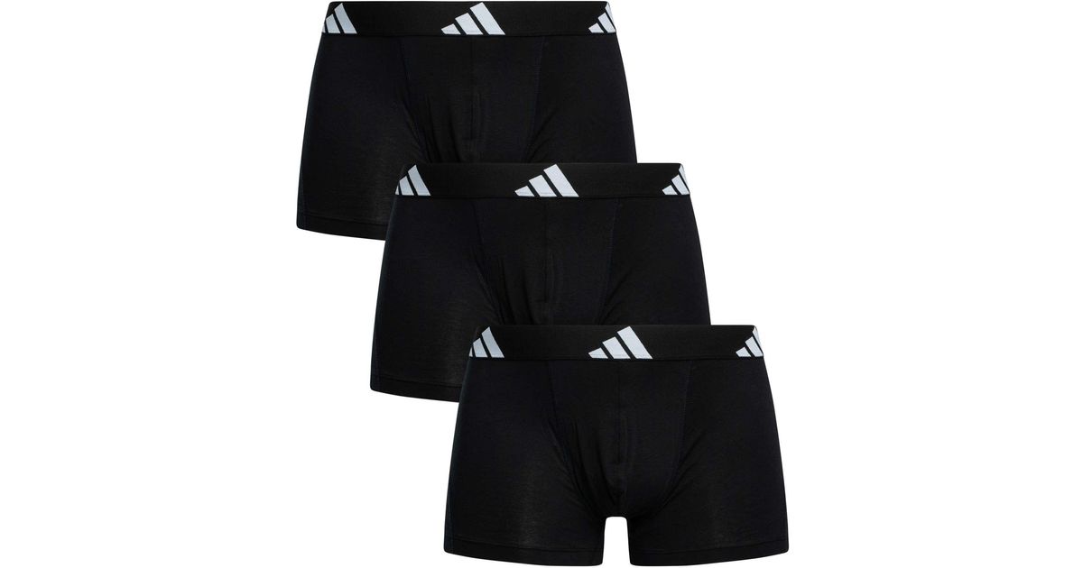 Jack & Jones 3 Pack Active Flex Cotton Trunks in Black for Men | Lyst UK