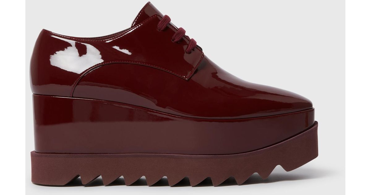Stella McCartney Limited Edition Elyse Monochrome Platforms in Red | Lyst