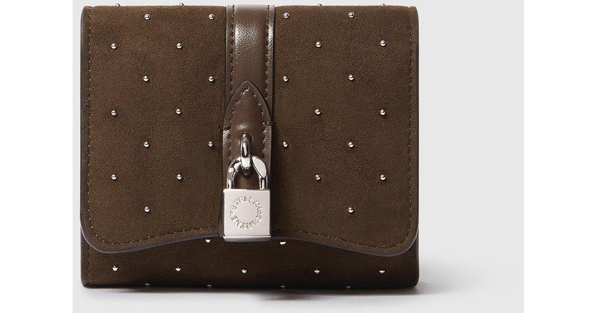 Stella McCartney Ryder Studded Tri-Fold Wallet | Lyst UK