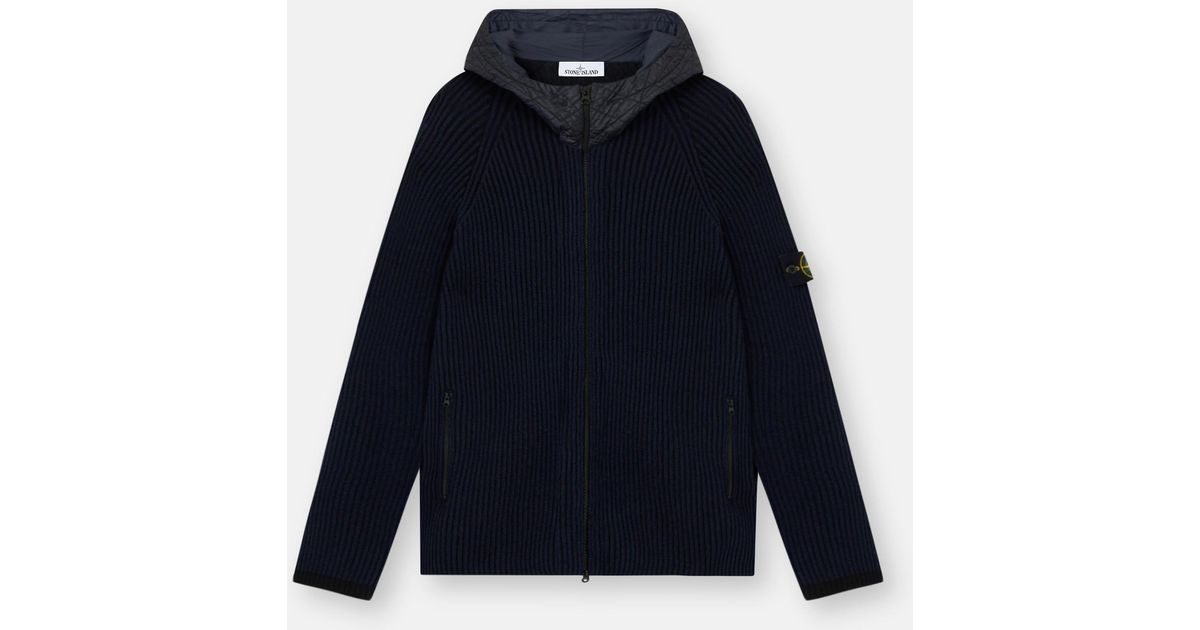 Stone Island 5100032 Mixed Fabric Vanisé Full Rib Rws Wool in Blue for ...