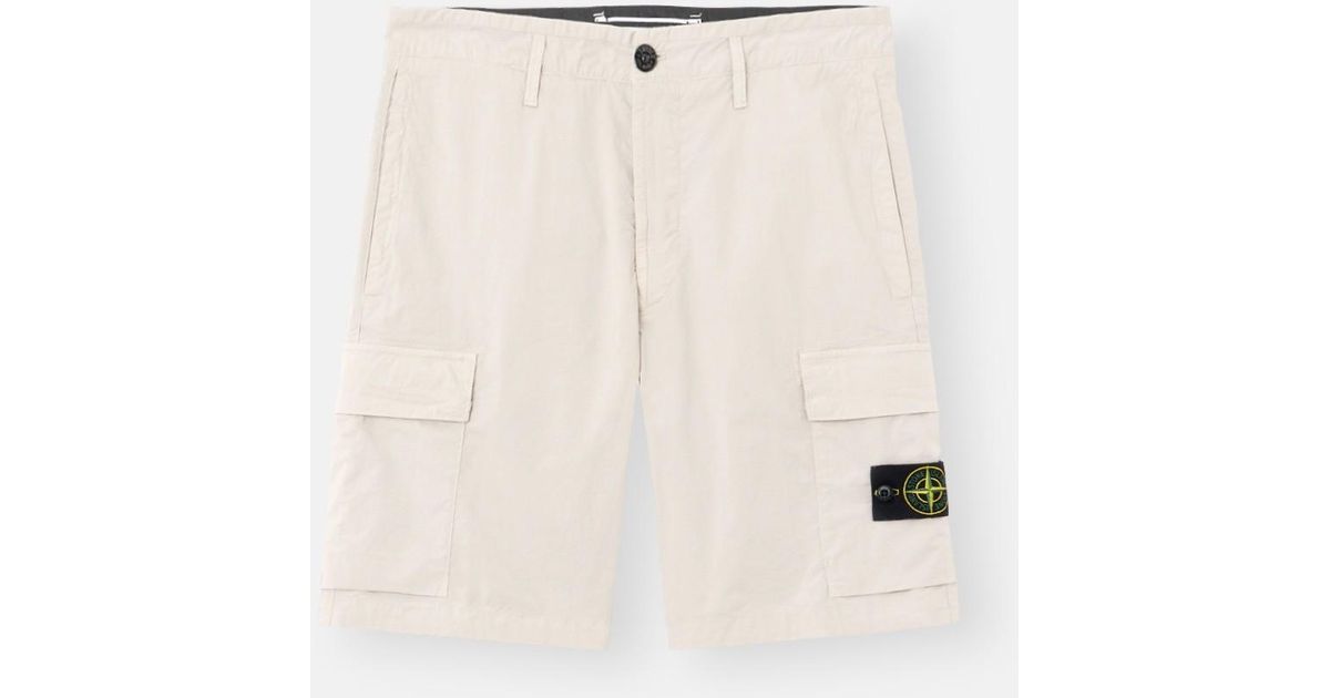 Stone Island L100020 Stretch Cotton Tela 'Paracadute' in Natural for ...
