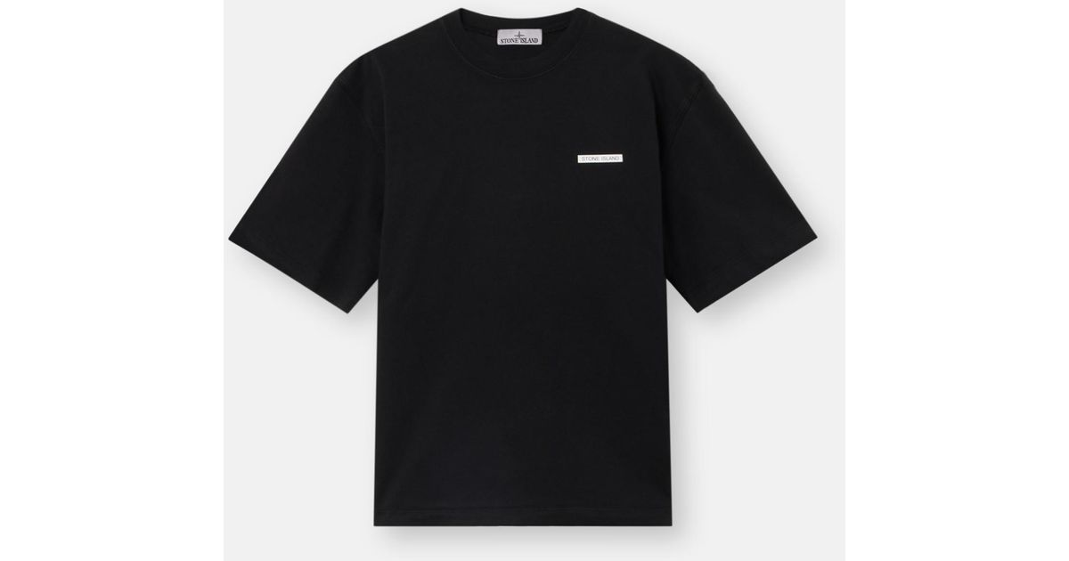 Stone Island 6100076 Heavy Cotton Jersey in Black for Men | Lyst UK