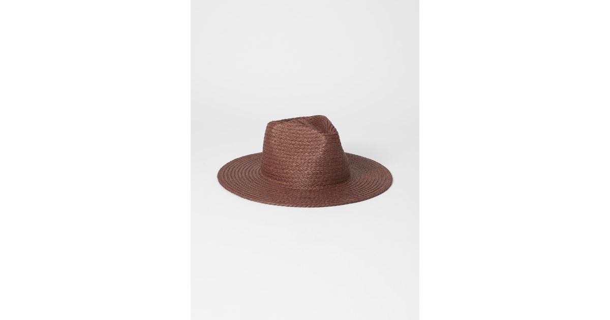 & Other Stories Diamond-Crown Straw Hat in Brown | Lyst