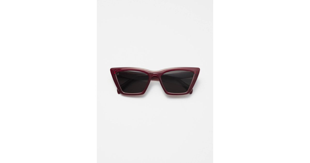 & Other Stories Angular Cat Eye Sunglasses in Red | Lyst UK