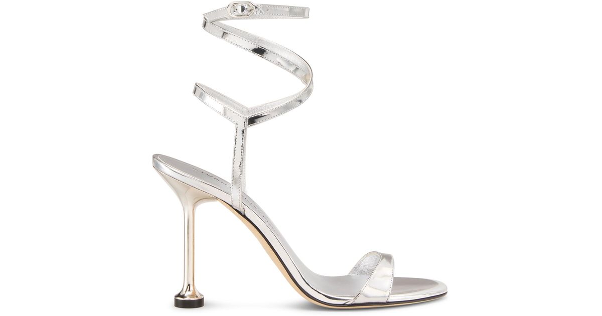 Stuart Weitzman Nudistini Wrap 100 in White | Lyst UK