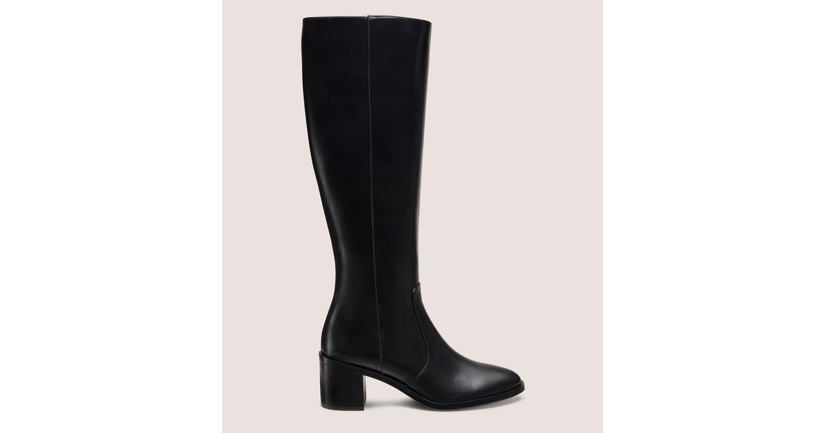 Stuart Weitzman Esme Zip Boot (w) Knee-high in Black | Lyst