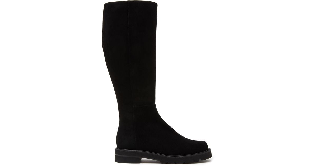 Stuart Weitzman Mila Lift Boot in Black | Lyst UK