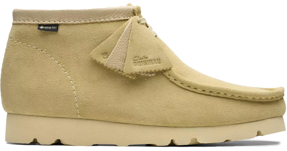 Clarks Wallabee Boot Gore-Tex in Natural for Men | Lyst UK