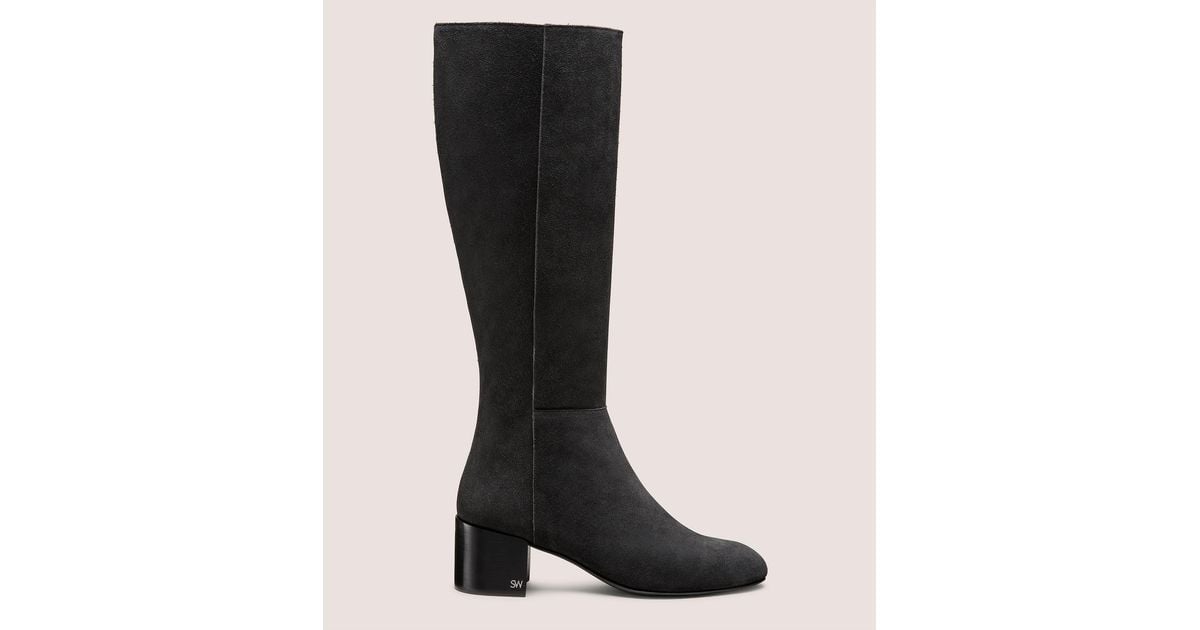 Stuart Weitzman Edie Knee-high Boot in Black | Lyst