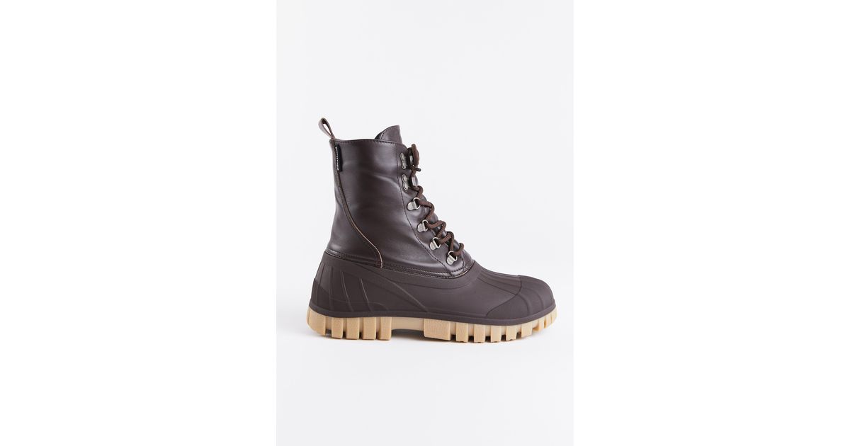 Stutterheim Patrol Boot Leather in Brown | Lyst