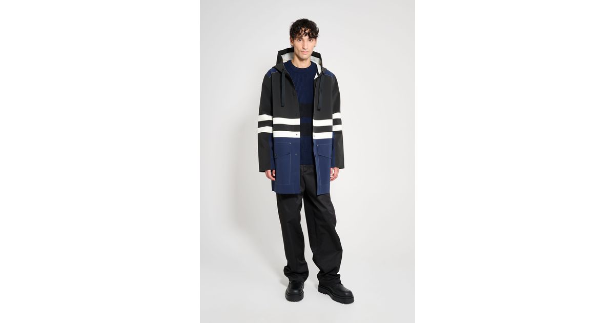 Stutterheim Nockeby Raincoat in Blue for Men | Lyst