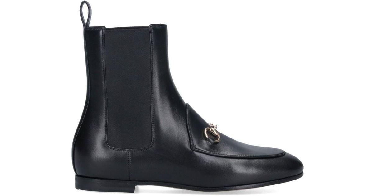 Gucci 'jordaan' Ankle Boots in Black | Lyst