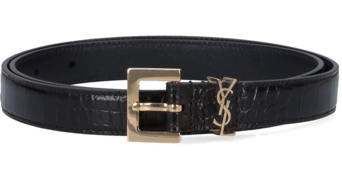 Saint Laurent Belts in Black | Lyst UK