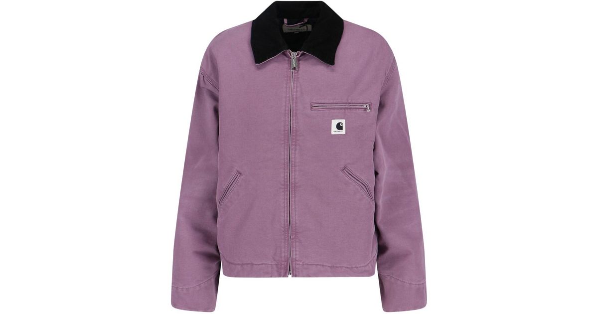 Carhartt 'Og Detroit' Jacket in Purple | Lyst UK