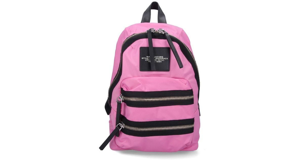 Marc Jacobs 'The Biker' Medium Backpack in Pink | Lyst UK