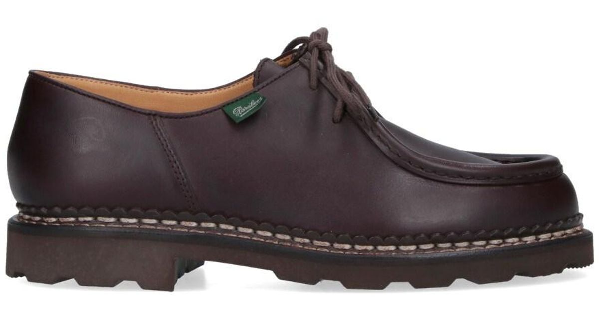 Paraboot Michael Derby Shoes in Brown for Men | Lyst UK