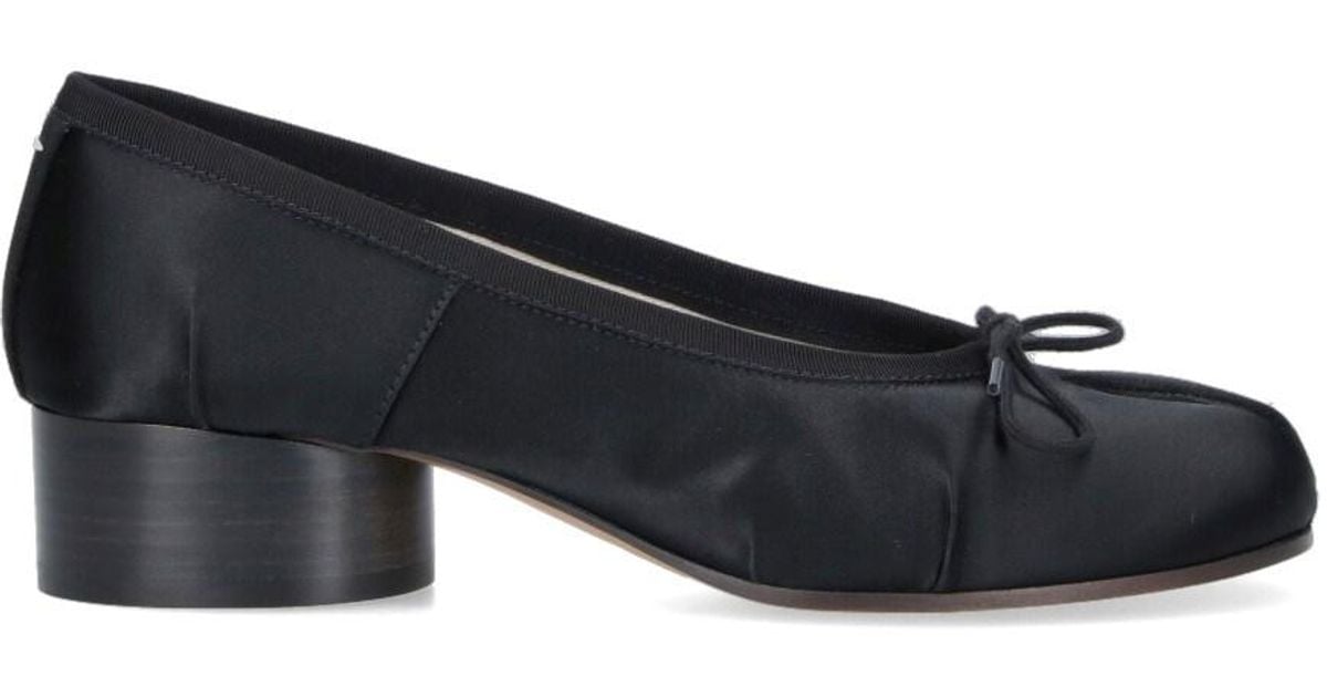 Maison Margiela "Tabi" Ballet Flats in Black | Lyst UK