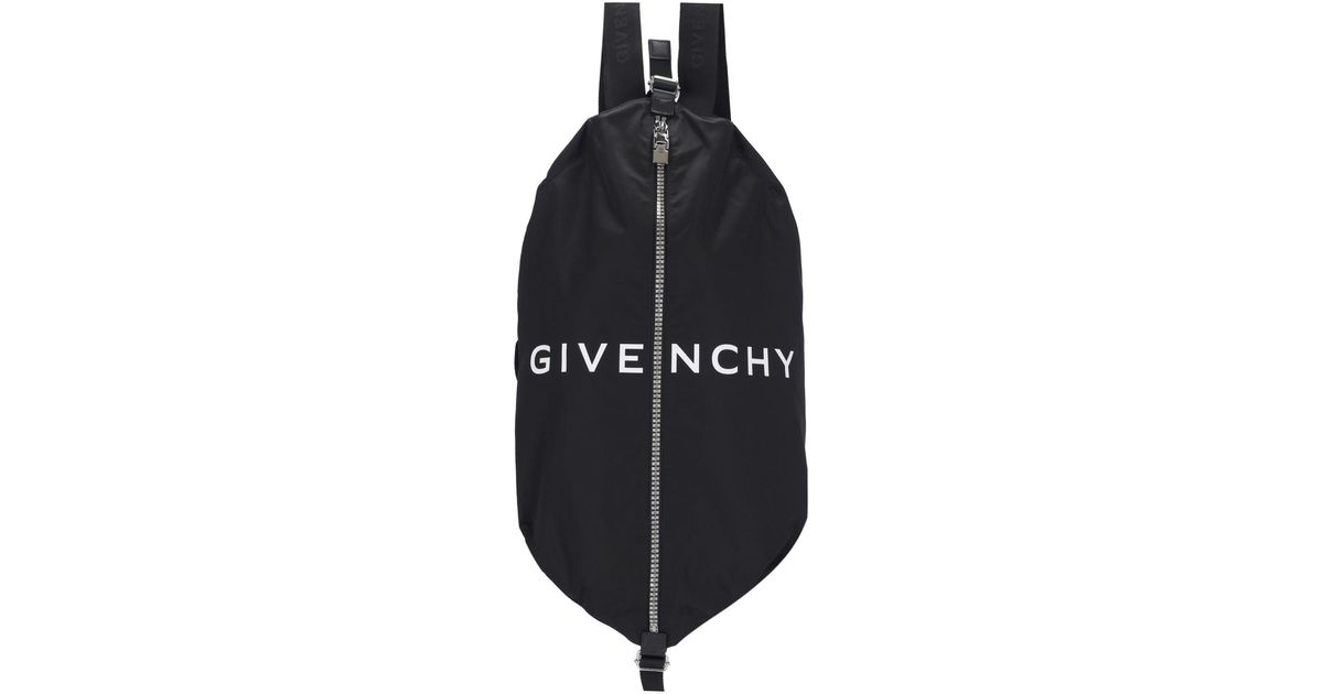 Givenchy "G-Zip" Logo Backpack in Black for Men | Lyst