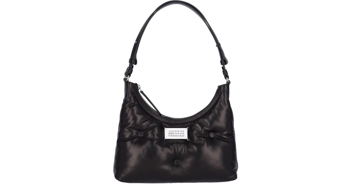 Maison Margiela Glam Slam Small Hobo Bag in Black | Lyst