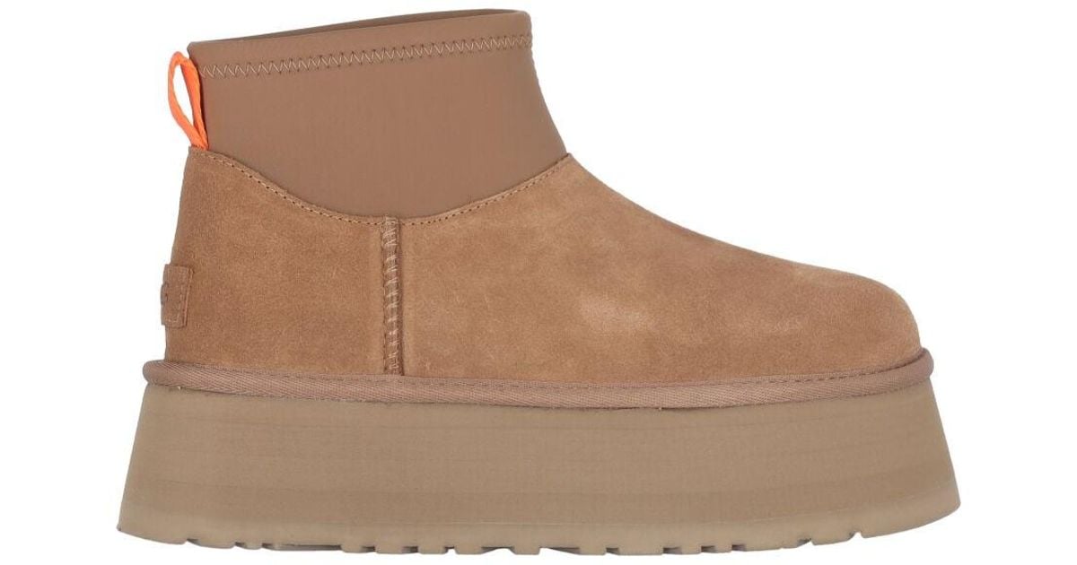 UGG "classic Mini Dipper" Platform Boots in Brown | Lyst