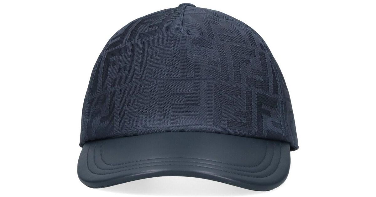 Fendi 'Ff' Baseball Cap in Blue for Men | Lyst UK