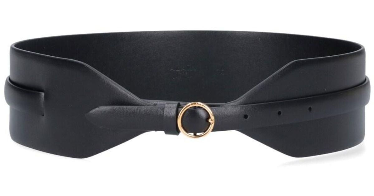 Alaïa Double Wide Belt in Black | Lyst
