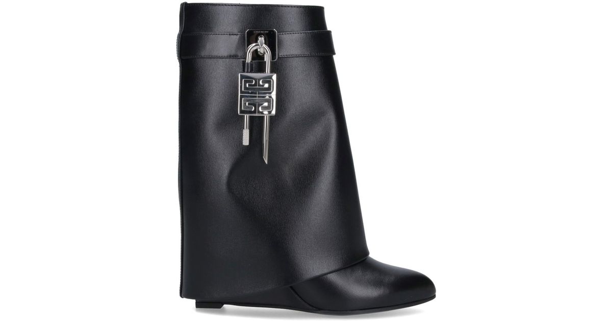 Givenchy 'shark Lock' Ankle Boots in Black | Lyst