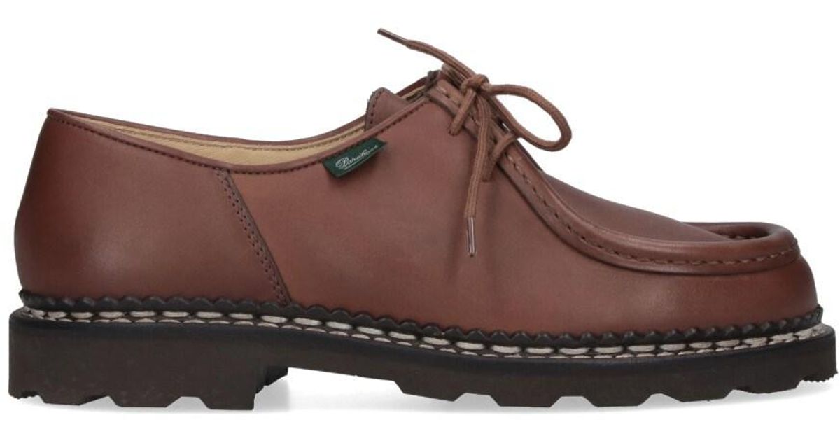 Paraboot Michael Derby Shoes in Brown for Men | Lyst UK