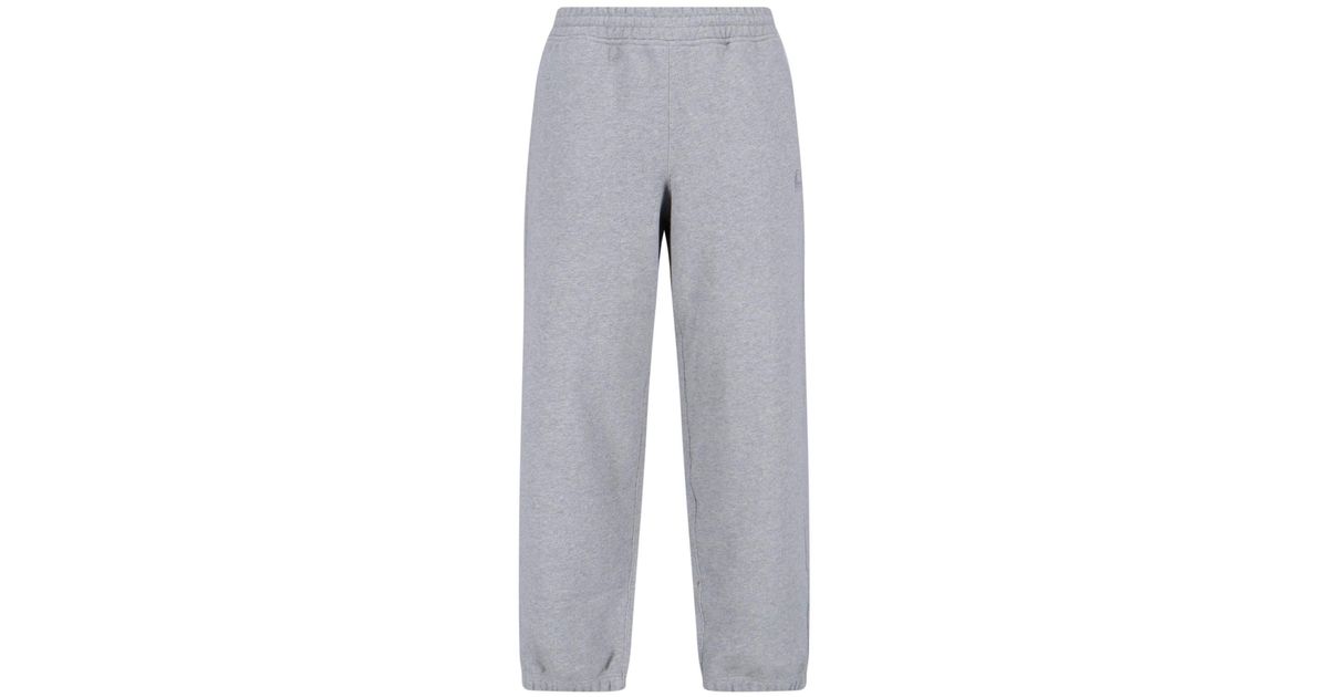 Burberry 'Check' Track Pants in Gray for Men | Lyst