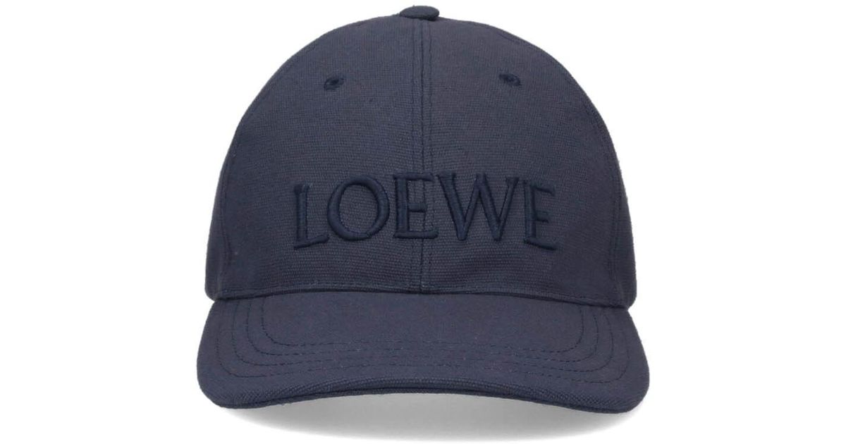 Loewe Logo Baseball Cap in Blue | Lyst UK
