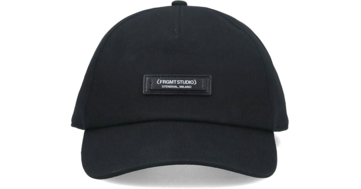 Moncler Genius X Frgmt Logo Baseball Cap in Black for Men | Lyst