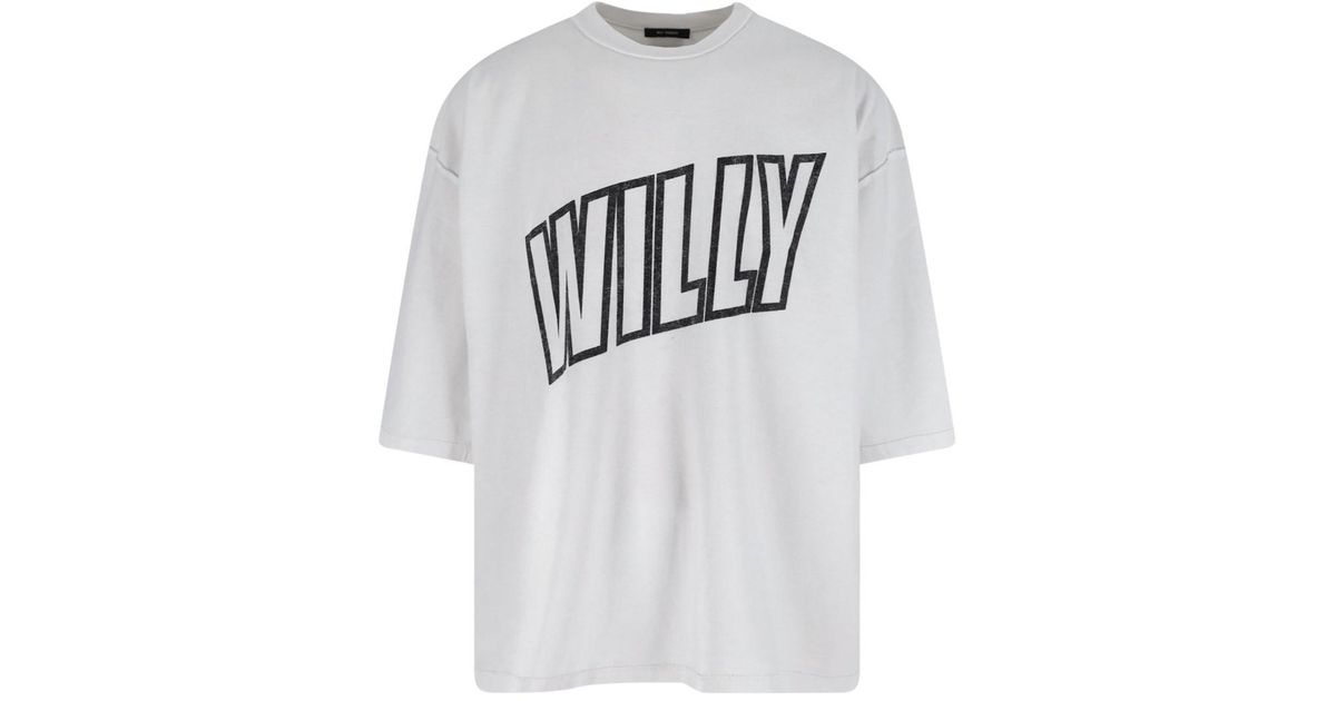 Willy Chavarria 'Willy' T-Shirt in Grey for Men | Lyst UK