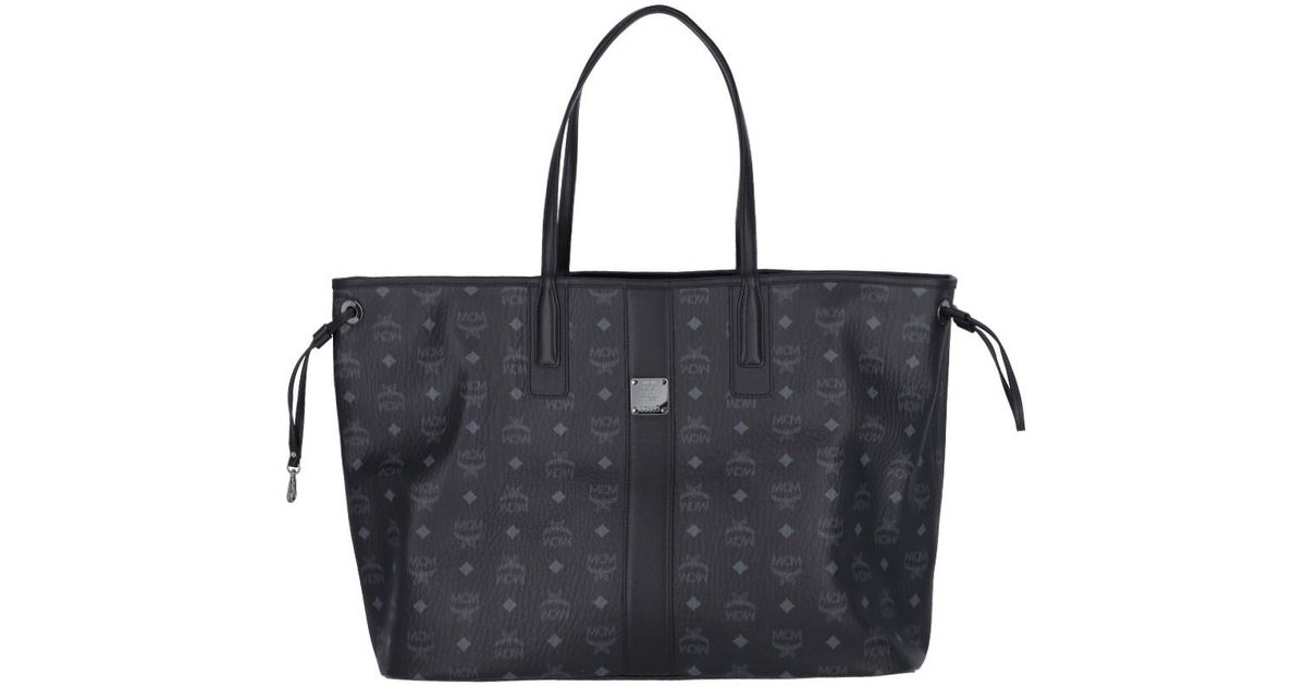 MCM 'liz' Large Reversible Tote Bags in Black | Lyst UK
