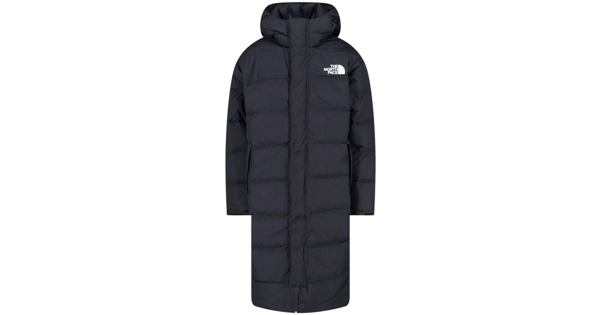 The North Face Nuptse" Long Padded Down Jacket in Blue for Men | Lyst