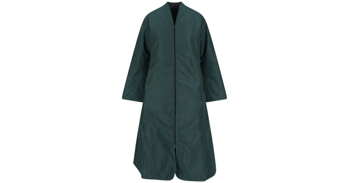 Cape 'Middle' Coat in Green | Lyst