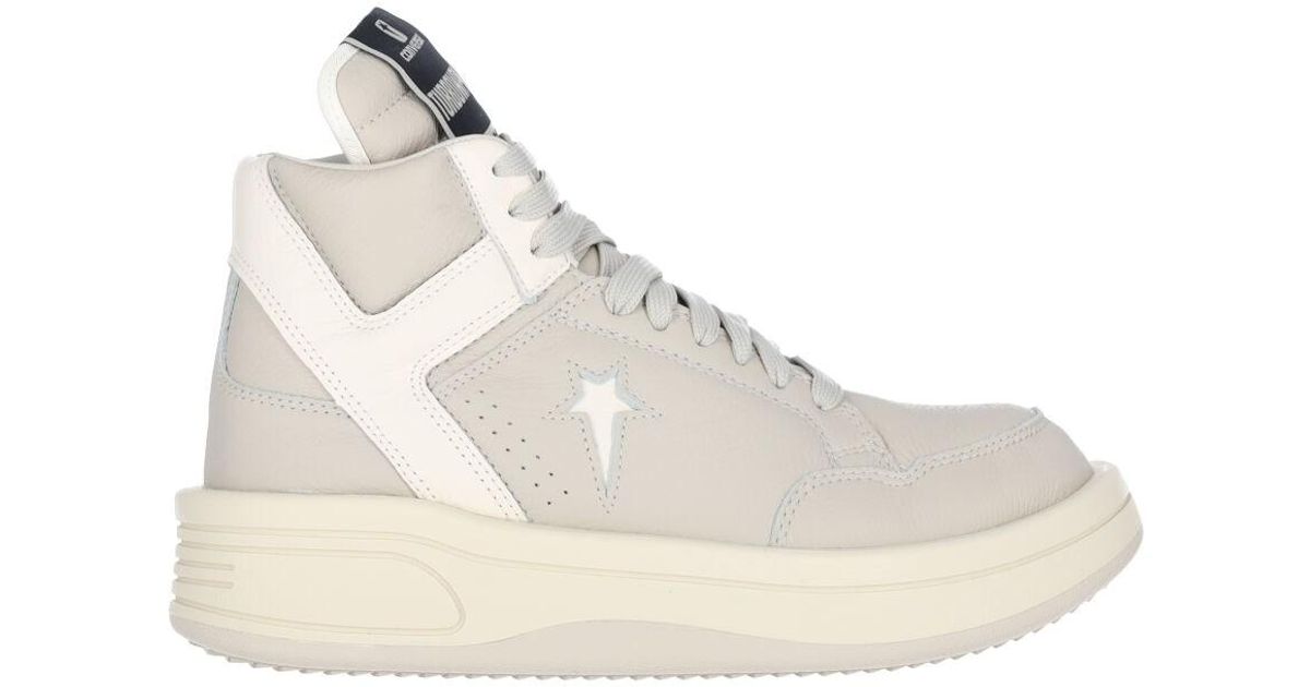 Rick Owens X Converse High-top Sneakers "turbowpn" in White | Lyst