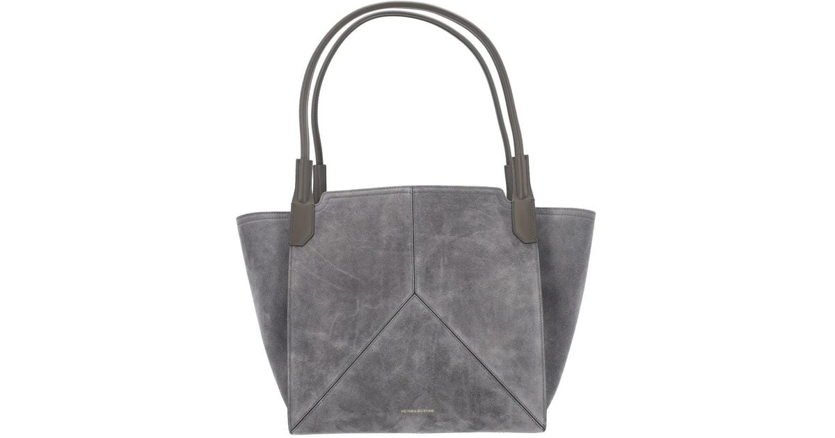 Victoria Beckham Victoria Large Tote Bag in Grey | Lyst UK