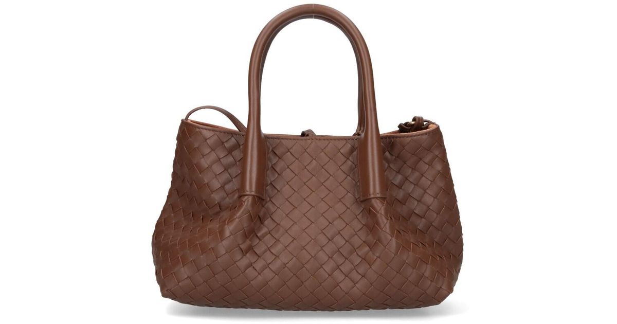 Bottega Veneta Small Bag "Pinacoteca" in Brown | Lyst UK