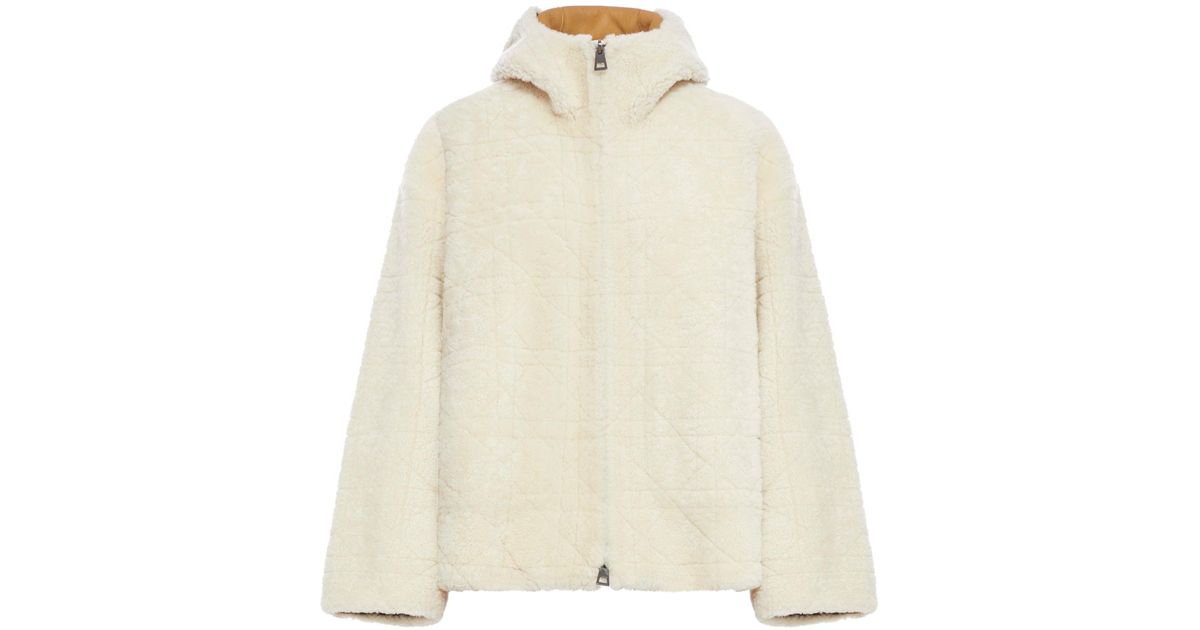 Dior Reversible Merino Wool Jacket in Natural | Lyst
