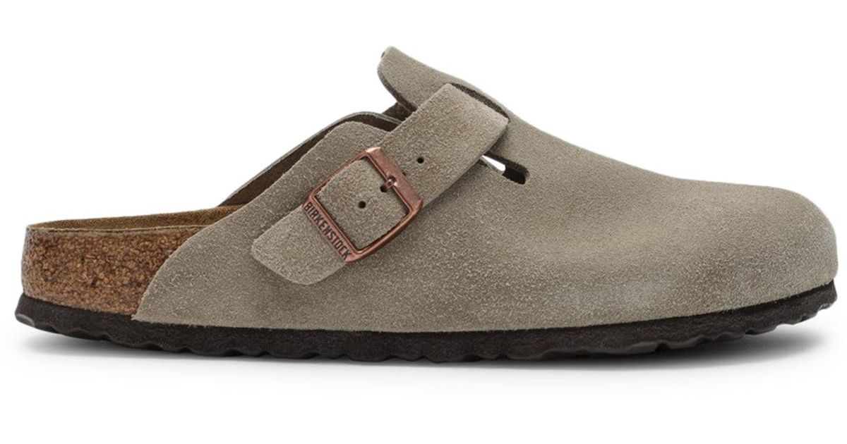 Birkenstock Boston Soft Footboard in Brown for Men | Lyst