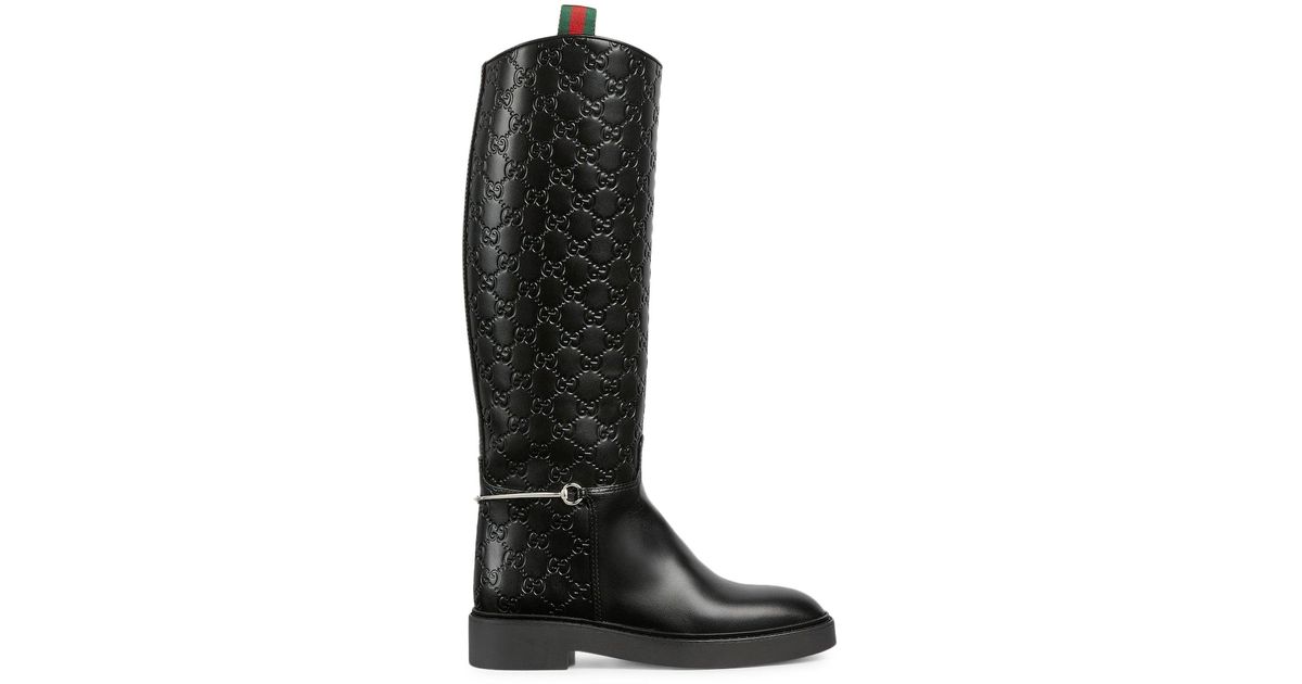 Gucci Boot With Slim Clamp in Black | Lyst