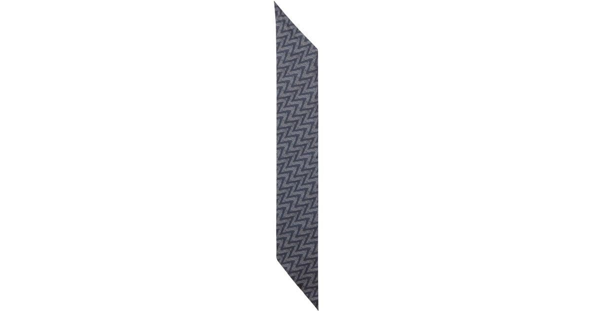 Giorgio Armani Silk Scarf With Geometric Pattern in Blue for Men | Lyst UK