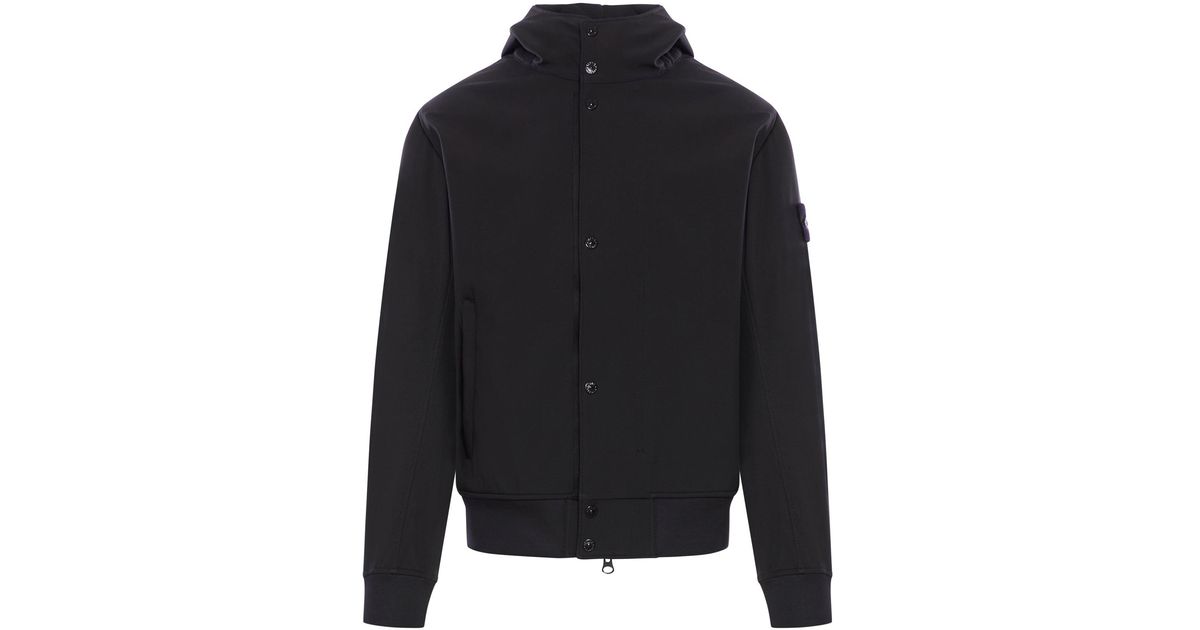 Stone Island Bomber With Compass Application in Blue for Men | Lyst