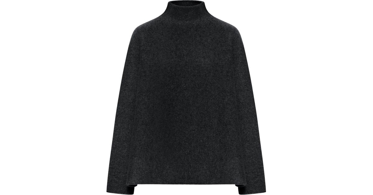 Giorgio Armani Cashmere High Neck Sweater in Black | Lyst UK