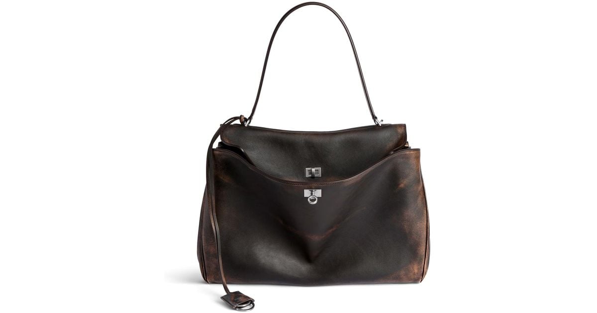 Balenciaga Large Rodeo Bag in Black for Men | Lyst