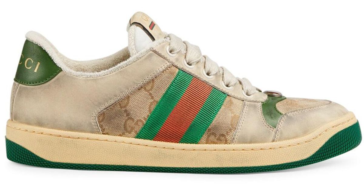 Gucci Screener Sneaker in Green | Lyst