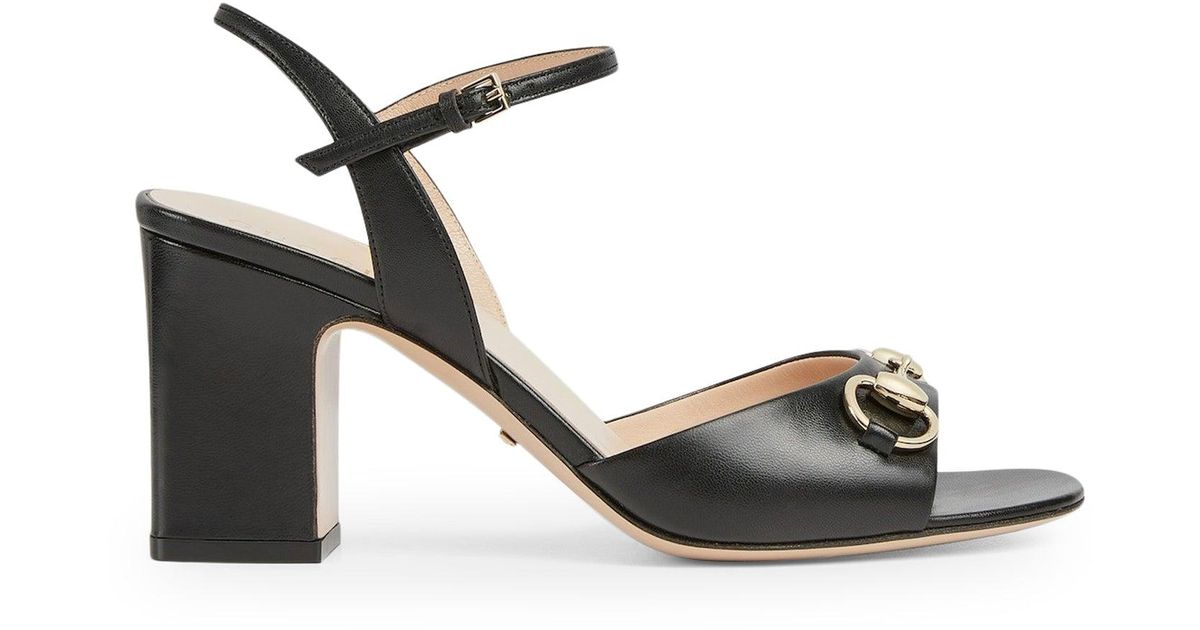 Gucci Sandal With Horse in Metallic | Lyst
